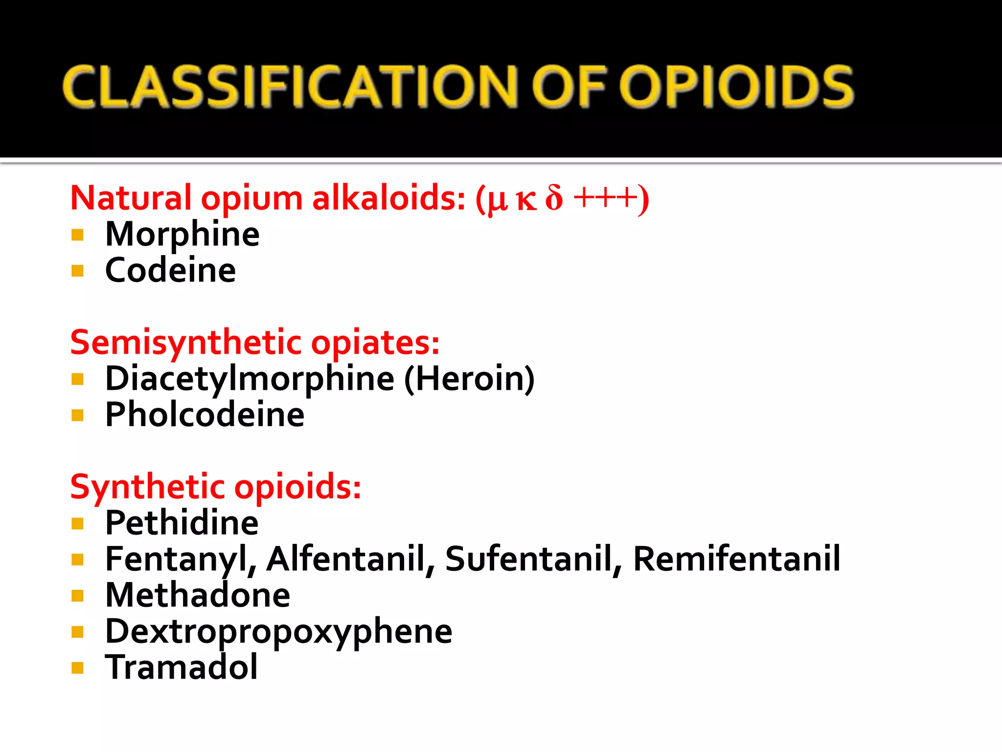 Opioid analgesics nursing | PPTX