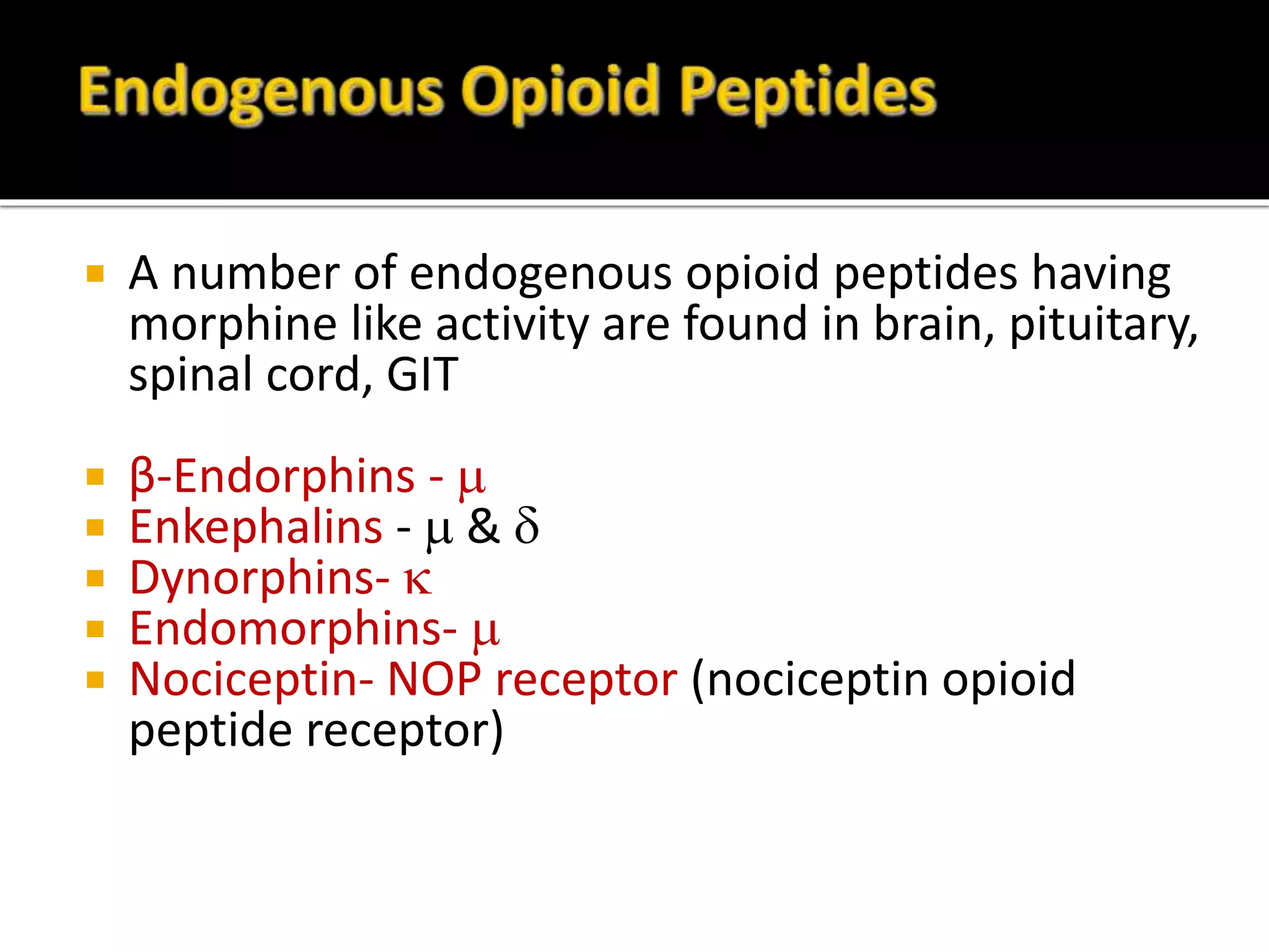 Opioid analgesics nursing | PPTX