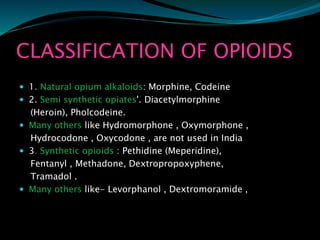 Opioid analgesics ppt (1) | PPT