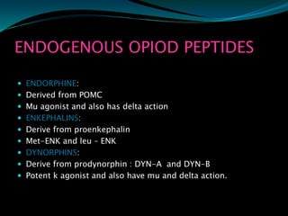 Opioid analgesics ppt (1) | PPTX