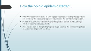 Opioid epidemic | PPTX
