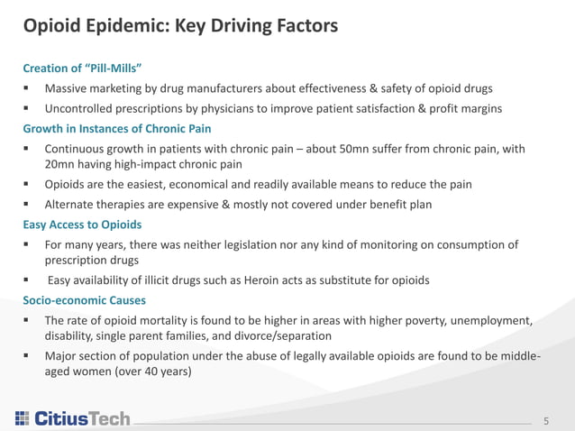 Opioid Epidemic - Causes, Impact and Future | PDF