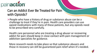 Opioid medication and addiction | PPT