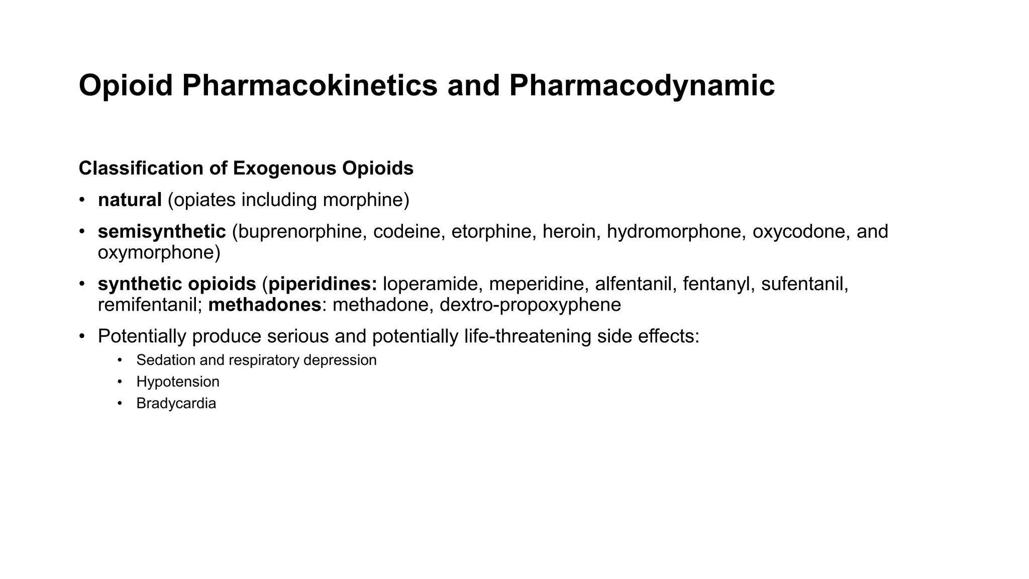 OPIOIDS, PHARMACOLOGY, ANESTHESIA, ANALGESIA | PPTX