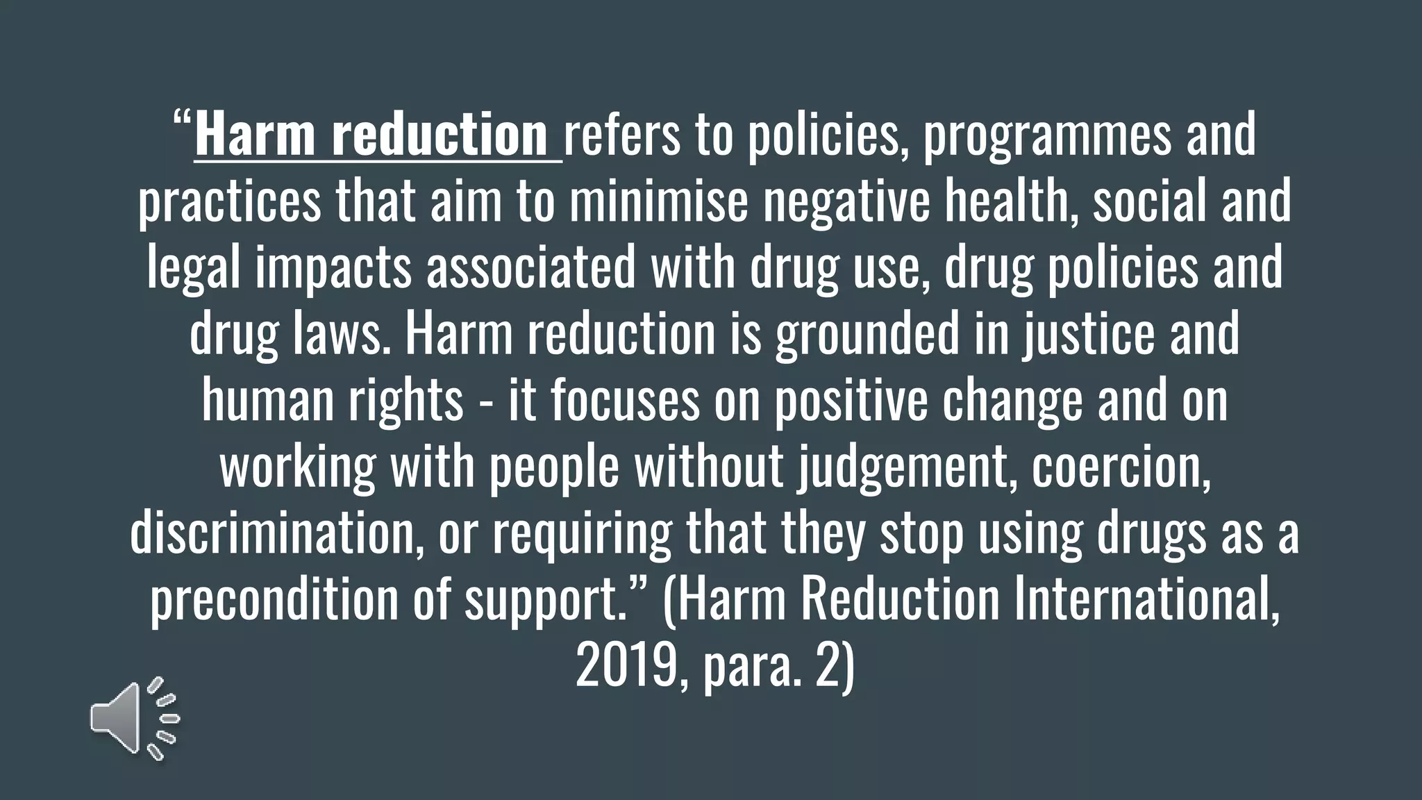 Opioids and harm reduction | PPTX