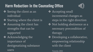 Opioids and harm reduction | PPTX