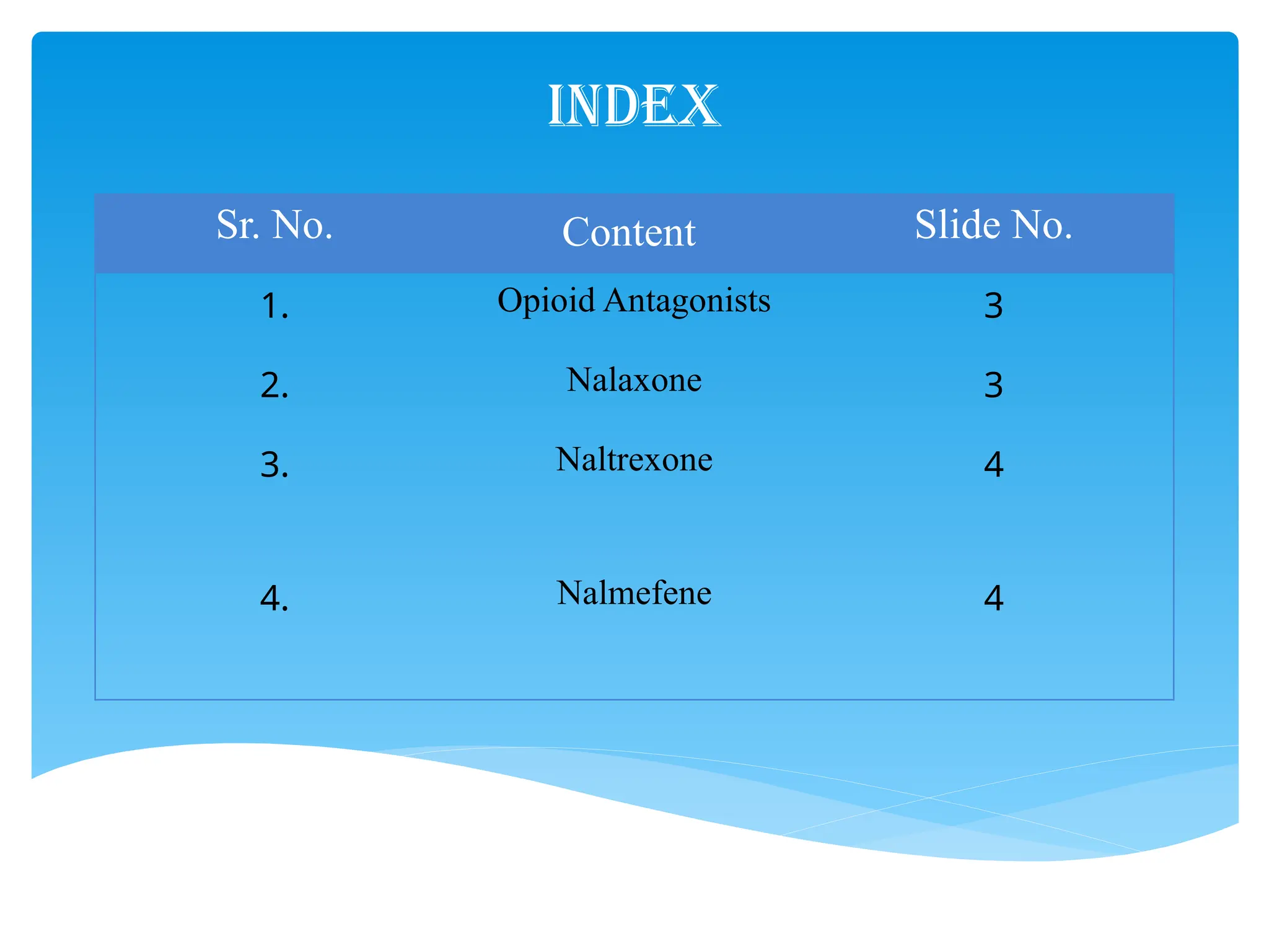 Pharmacology Opioids Antagonists. presentation | PPTX