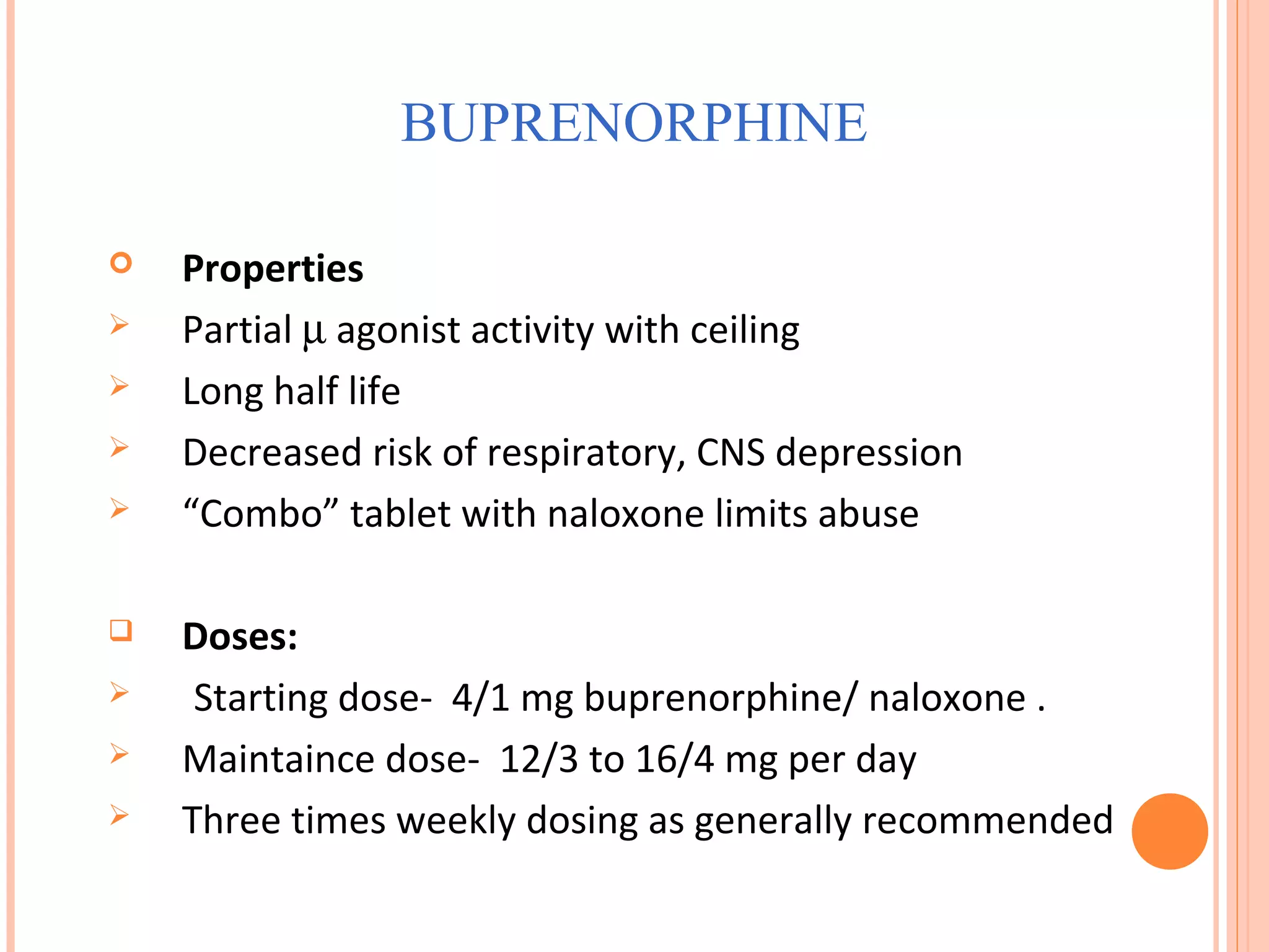 Opioids dependence and management | PPT