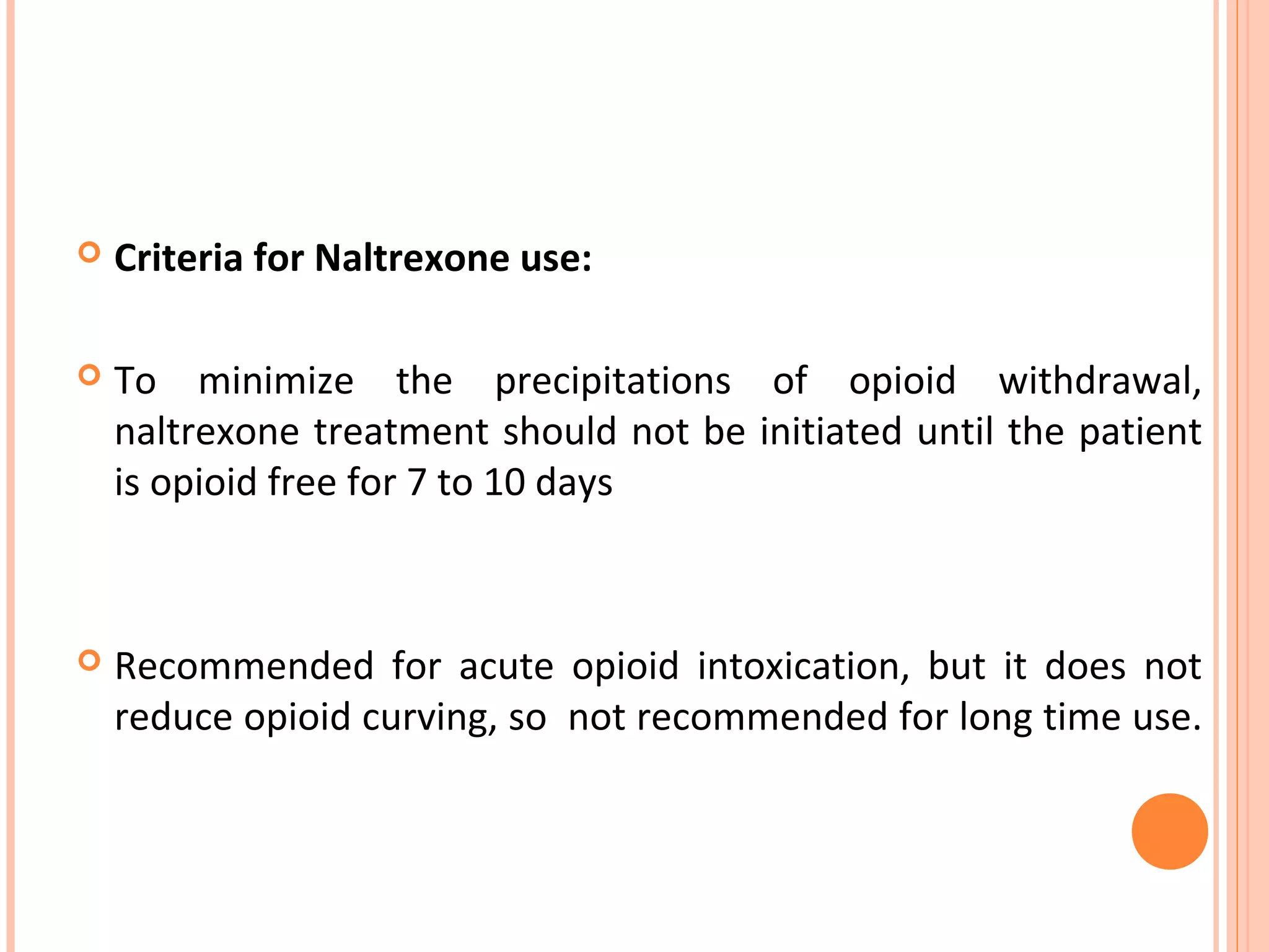 Opioids dependence and management | PPT