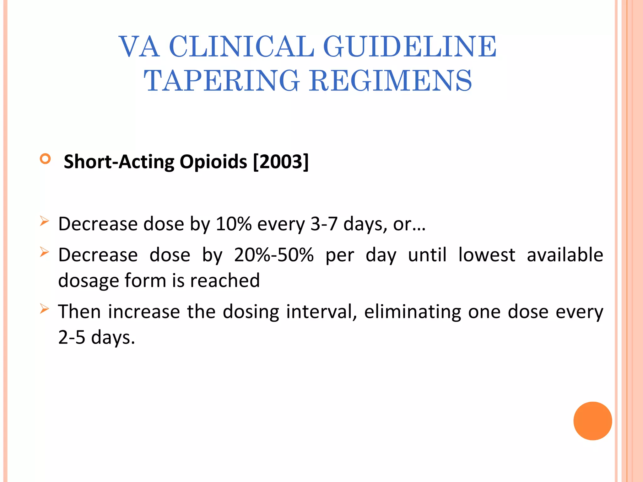 Opioids dependence and management | PPT