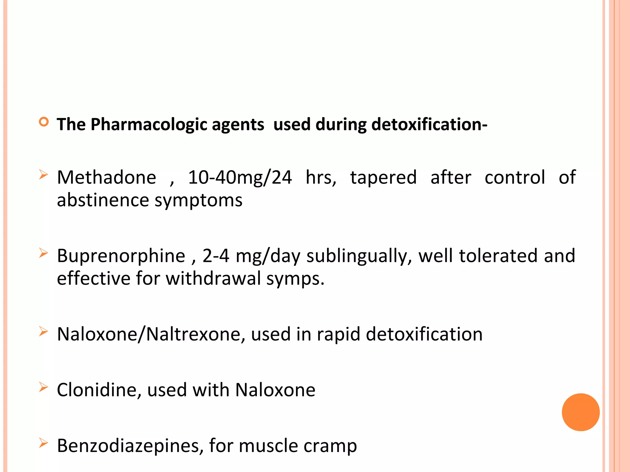 Opioids dependence and management | PPT