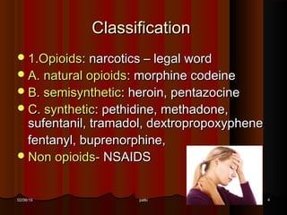 Opioids & nonopioids | PPT