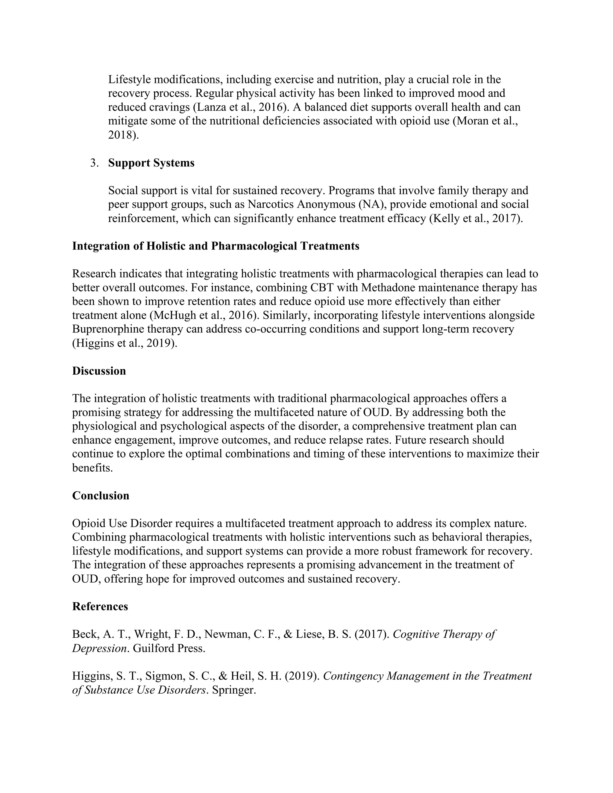 A Comprehensive Approach to Opioid Use Disorder | PDF