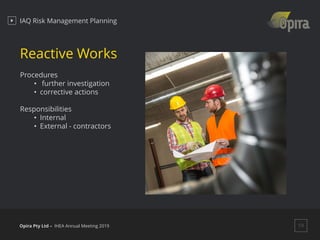 Opira - Indoor Air Quality Risk Management Planning | PDF