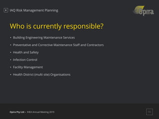 Opira - Indoor Air Quality Risk Management Planning | PDF