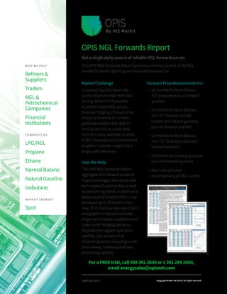 OPIS Fact Sheet: NGL Forwards Report | PDF