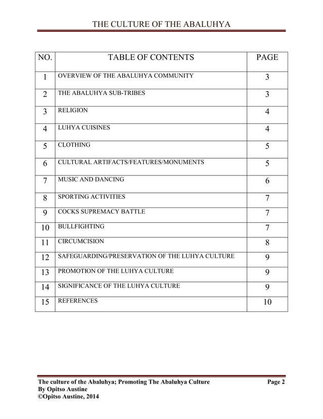 Opitso austine cat luhya culture abaluhya community | PDF | Africa ...