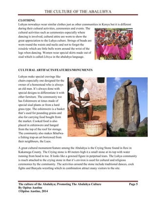 Opitso austine cat luhya culture abaluhya community | PDF | Africa ...