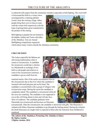 Opitso austine cat luhya culture abaluhya community | PDF