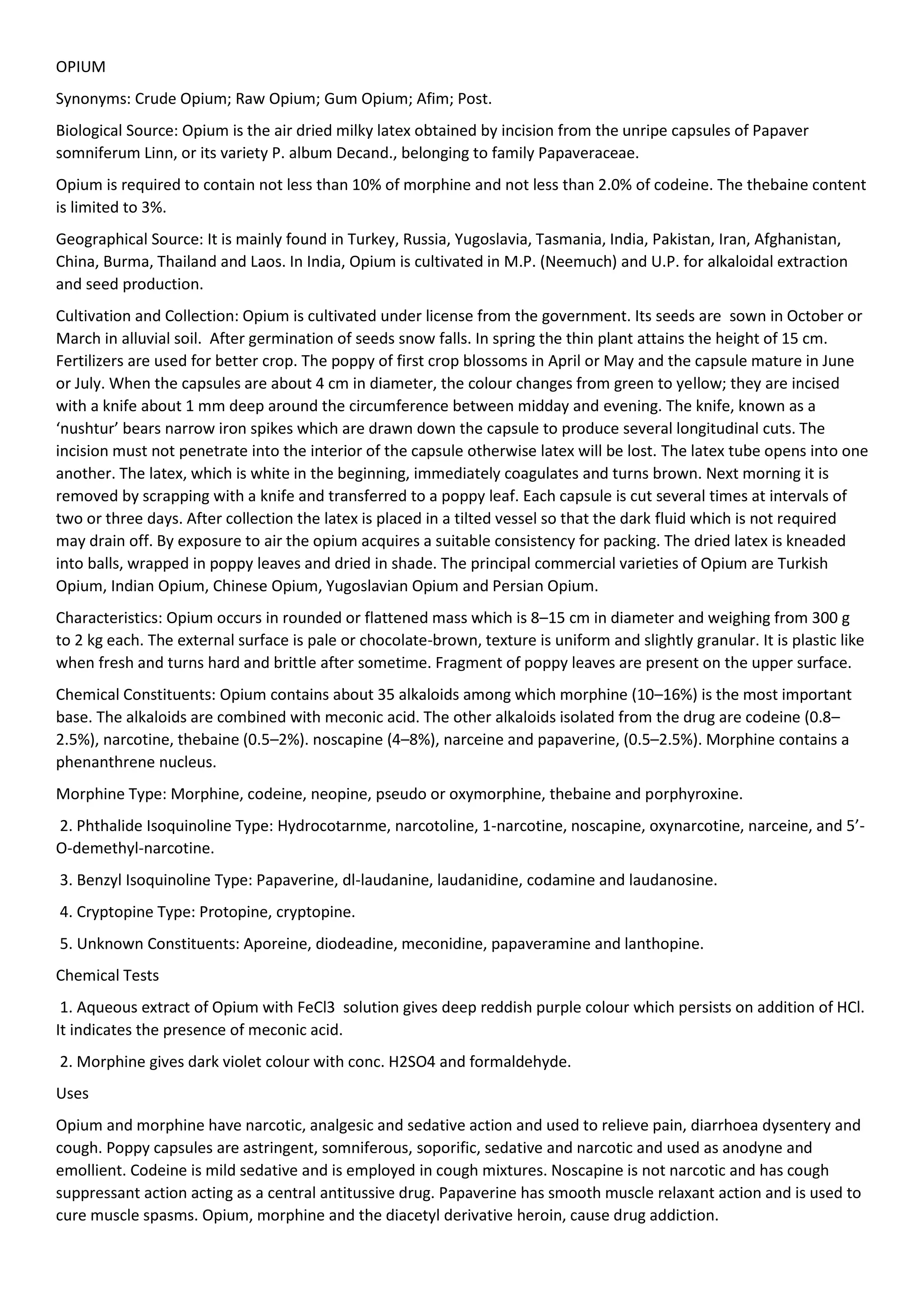 Opium | PDF