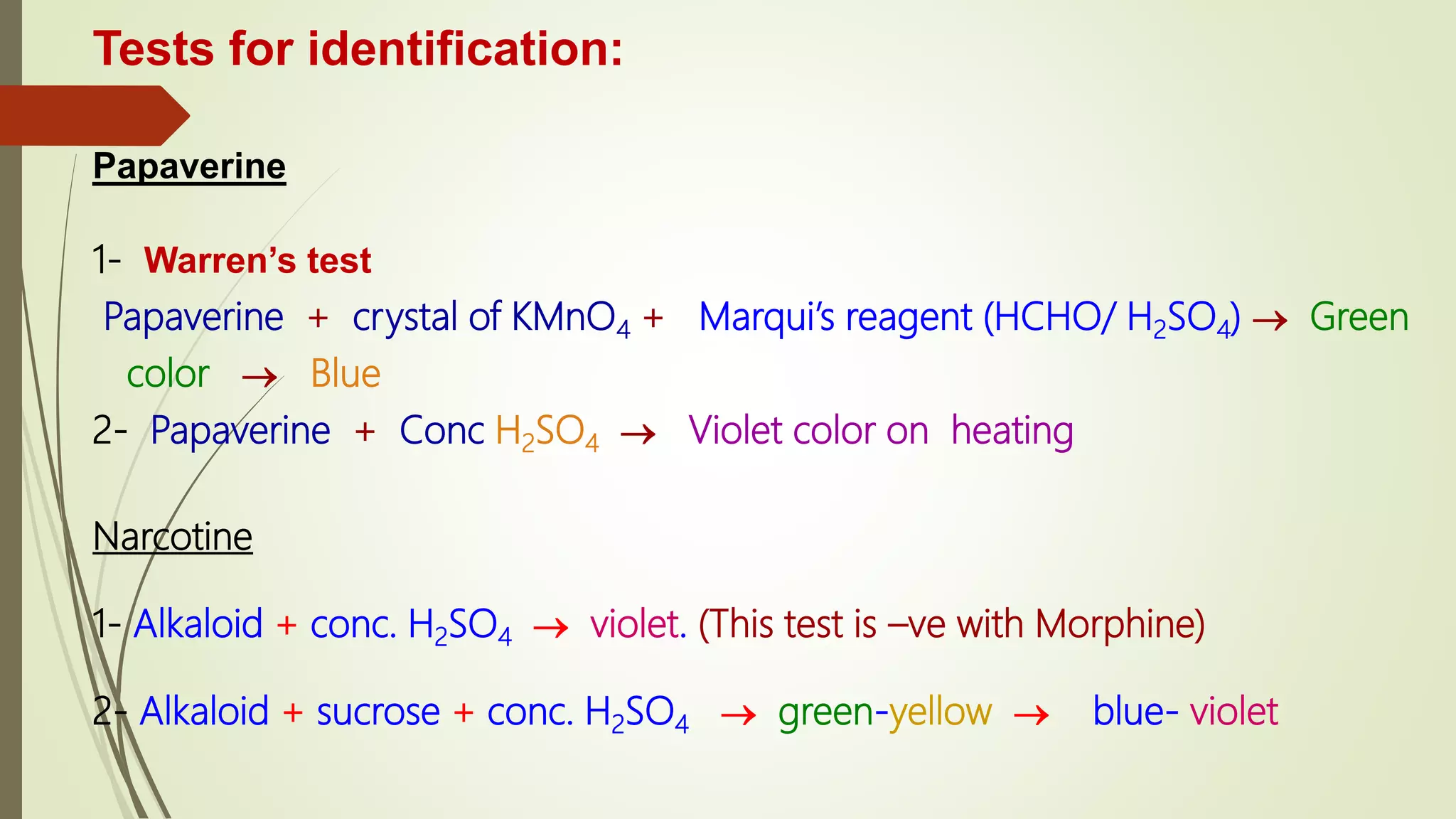 Opium alkaloids and derivatives | PPTX