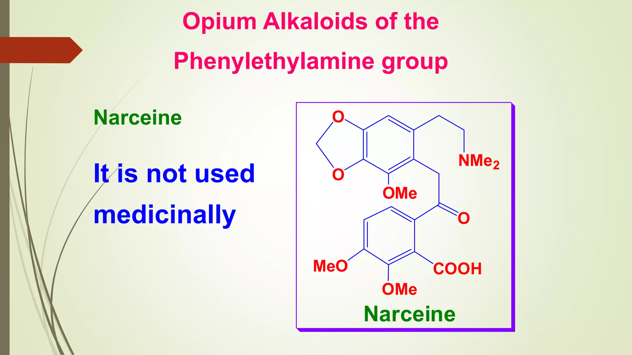 Opium alkaloids and derivatives | PPTX