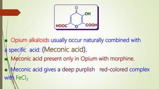 Opium alkaloids and derivatives | PPTX