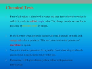 Pharmacognosy of Opium alkaloids ppt | PPT