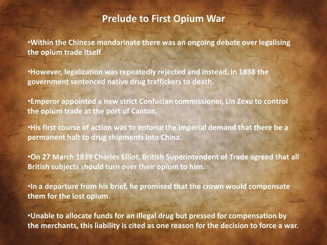 Opium wars | PPTX | War and Conflicts