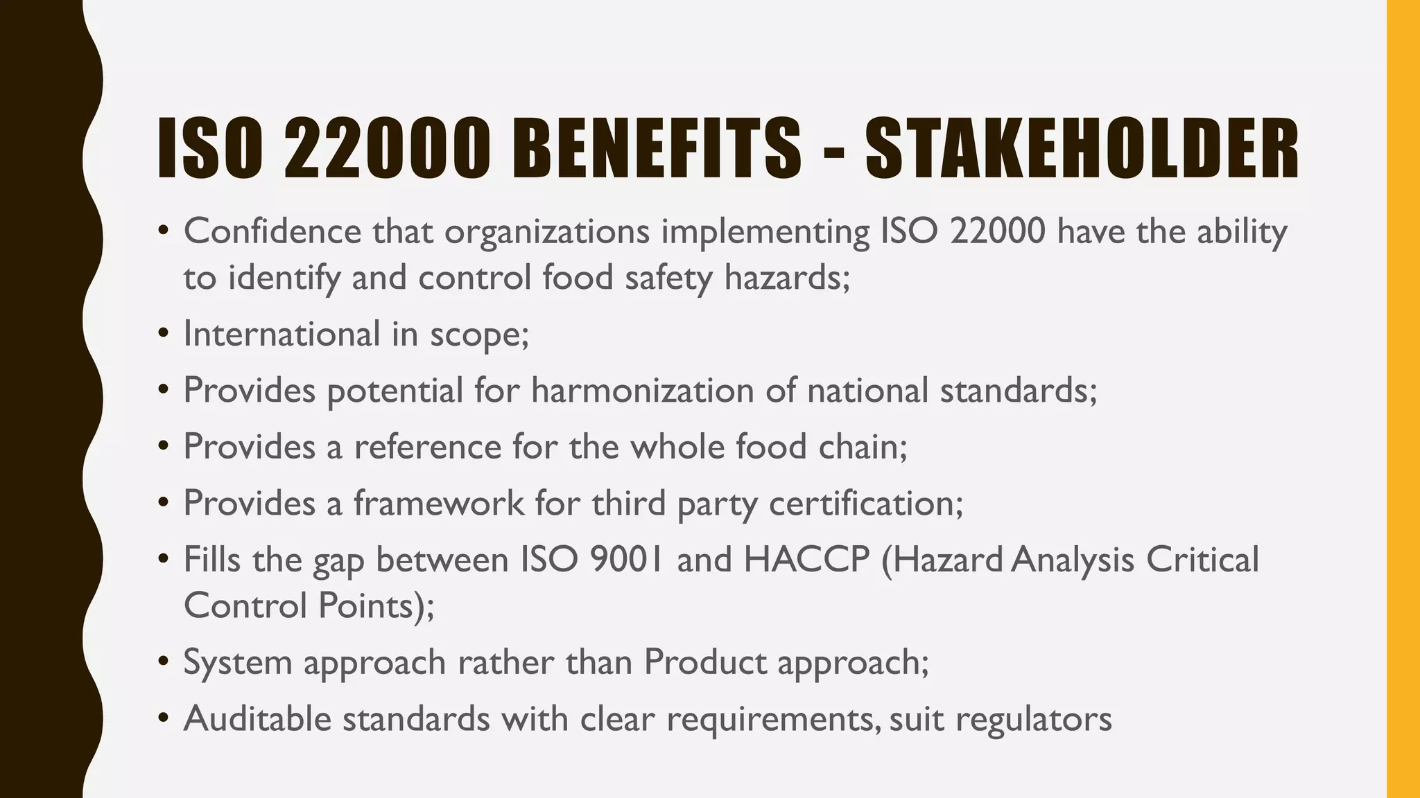 ISO 22000 Food Safety Management Systems - A Presentation by Akshay ...
