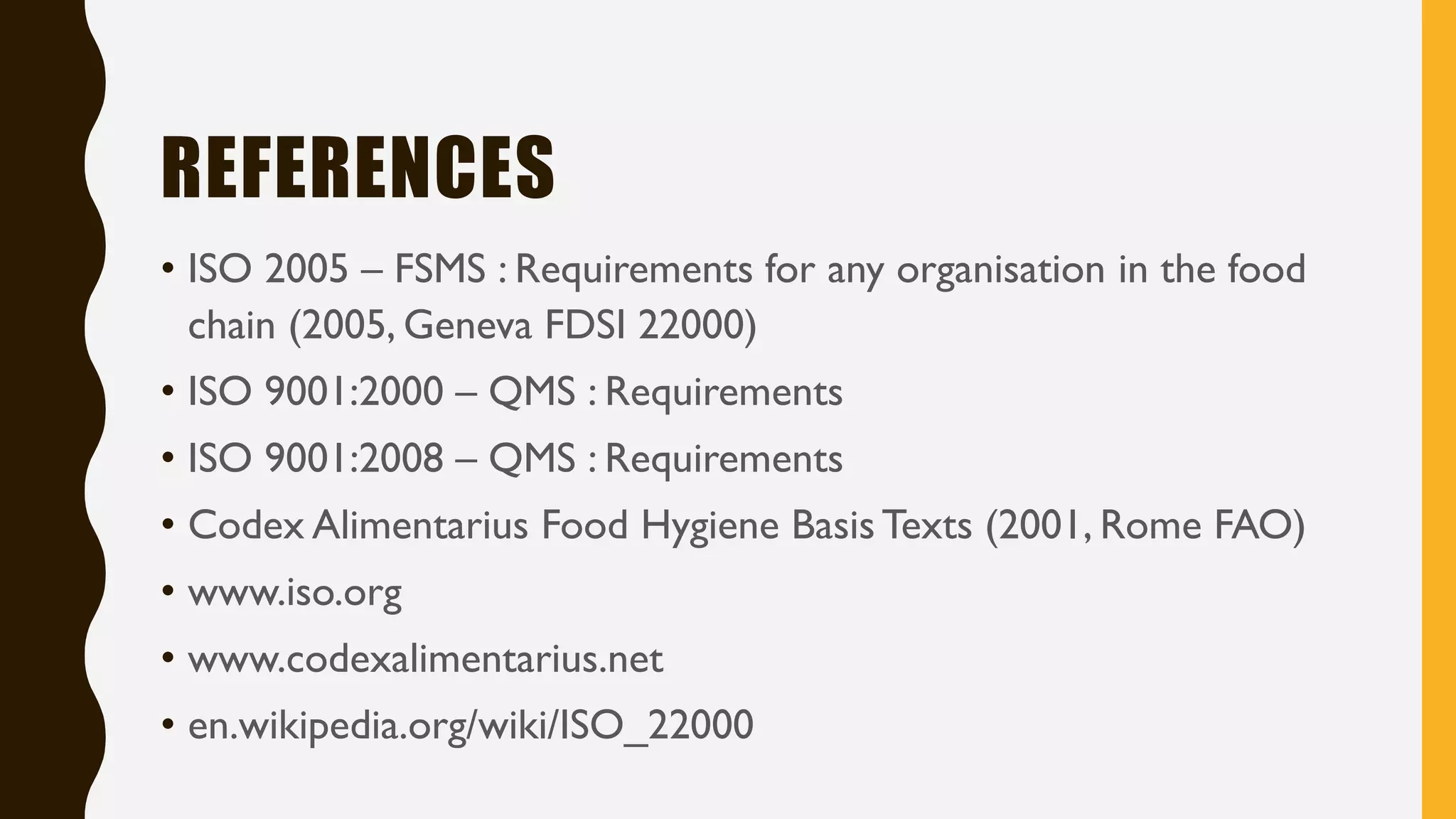ISO 22000 Food Safety Management Systems - A Presentation by Akshay ...