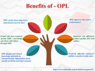 OPL - One Point Lesson | PDF