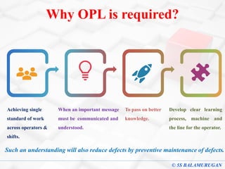 OPL - One Point Lesson
