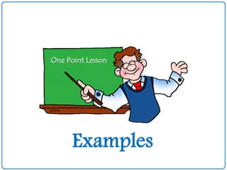 OPL - One Point Lesson | PPT