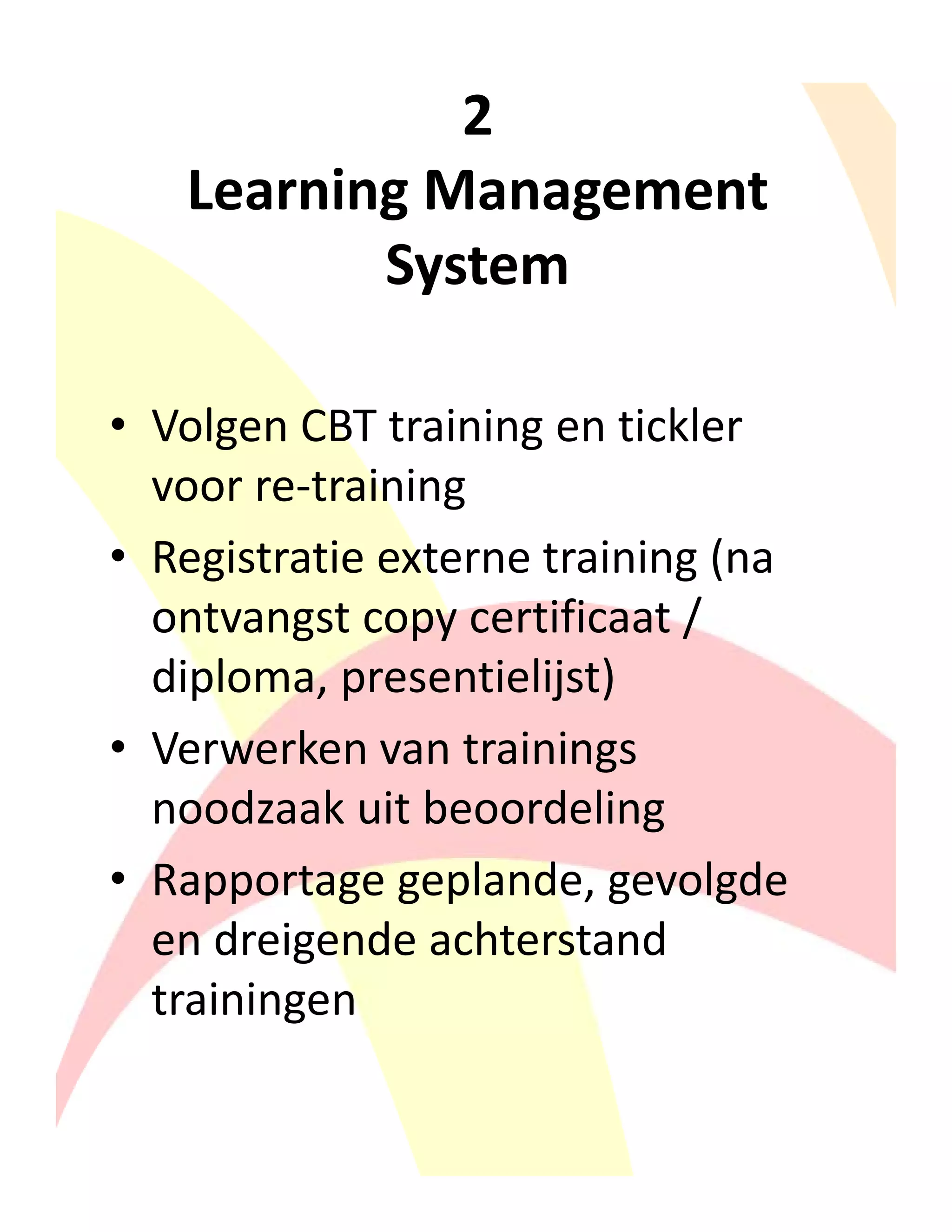 Opleidingsplan Presentatie Peter Hendriksen Tel. 06 18257006 | PDF