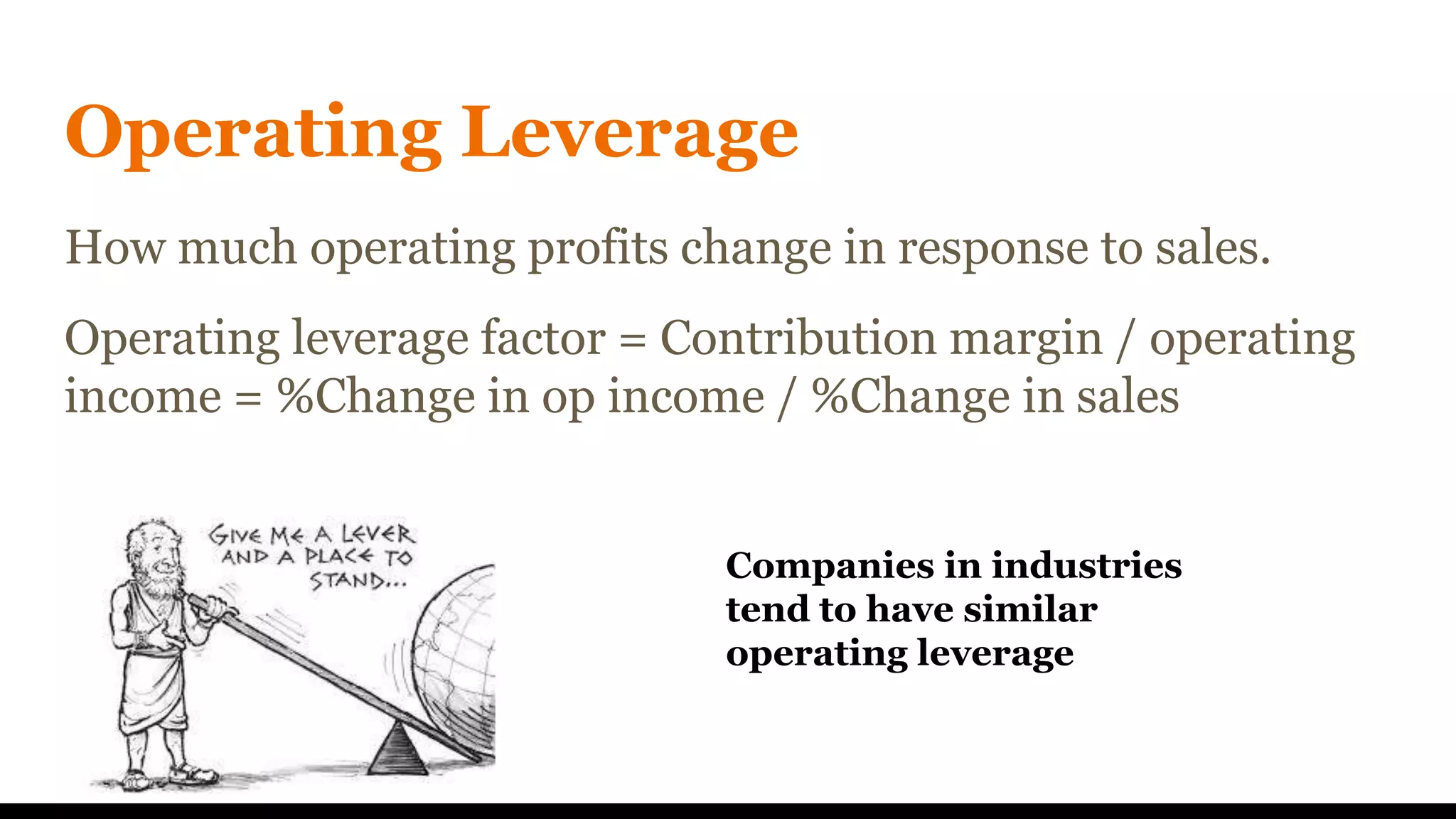 Cost Structures and Operating Leverage | PPT