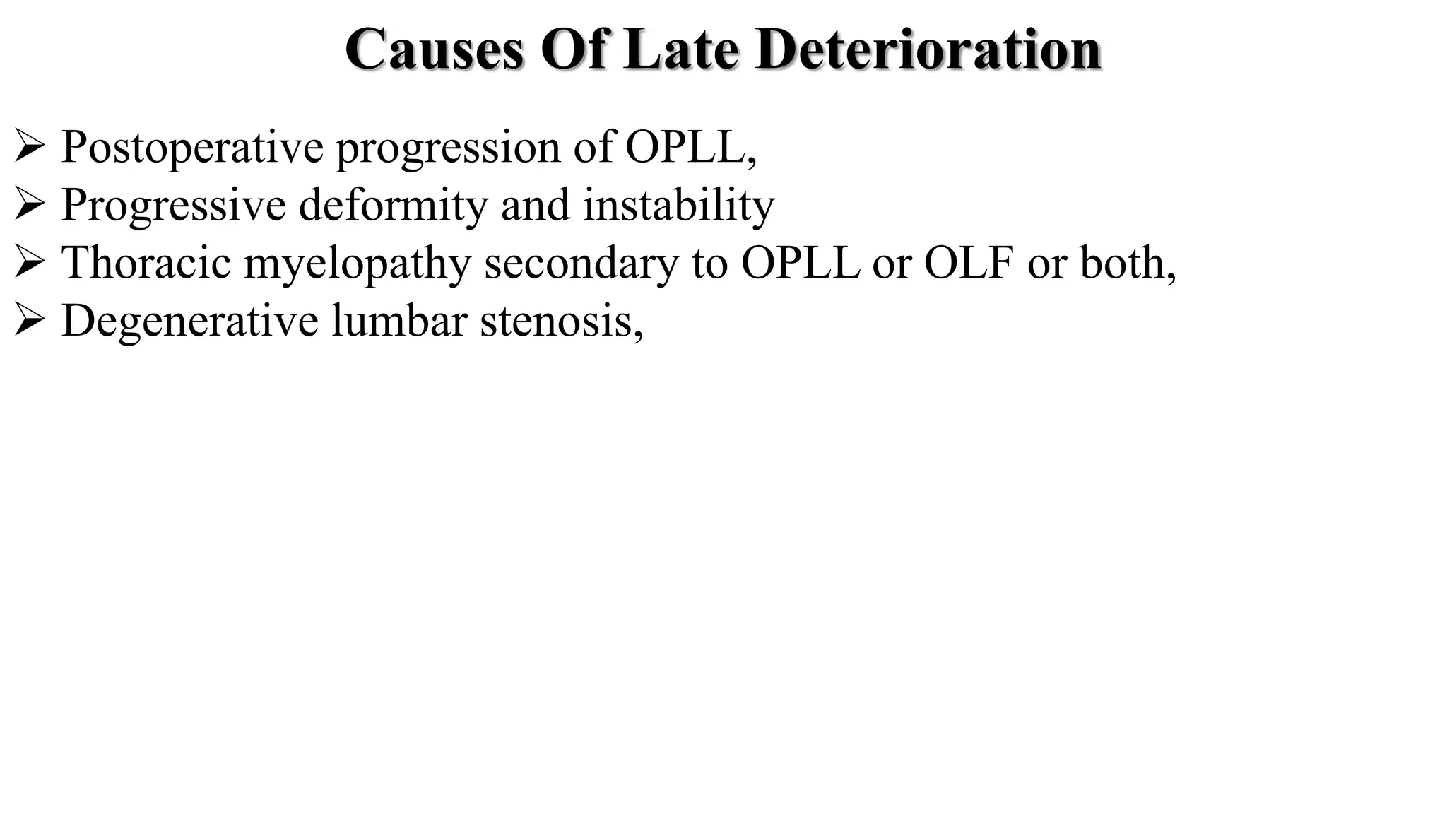 Ossified Posterior Longitudinal Ligament (OPLL) | PPTX