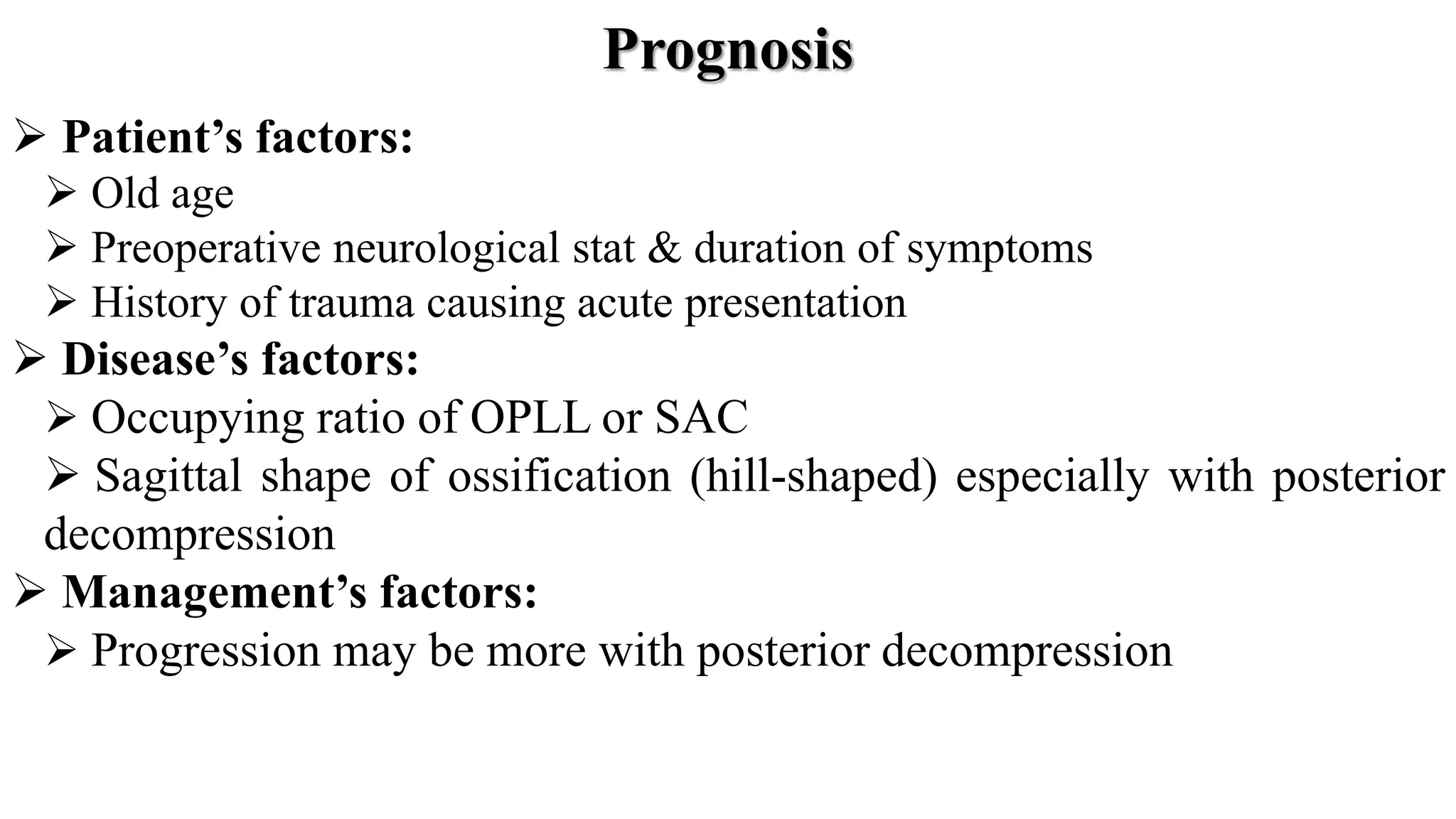 Ossified Posterior Longitudinal Ligament (OPLL) | PPTX