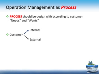 Presentation on Operations Management | PPTX