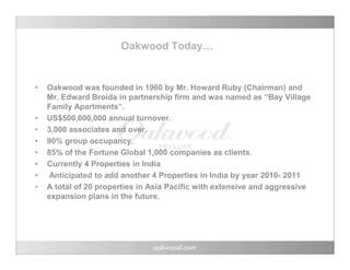 Oakwood Premier Mumbai | PPT