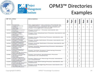 Opm3™ Knowledge Foundation | PPT