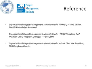 Opm3™ Knowledge Foundation | PPT