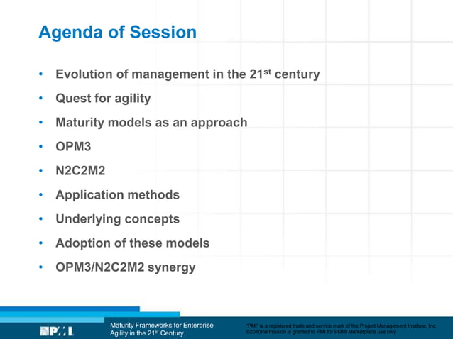 Maturity Frameworks for Enterprise Agility in the 21st Century | PPT