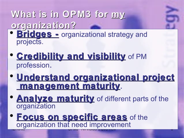 “Organizational Project Management Maturity Model – An Insider’s ...