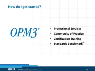 PMI's Organizational Project Management and OPM3 | PPTX