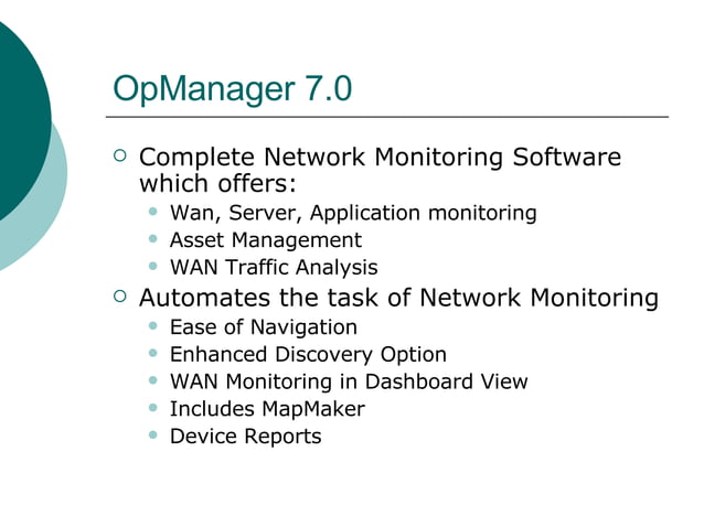 OpManager 7 | PPT
