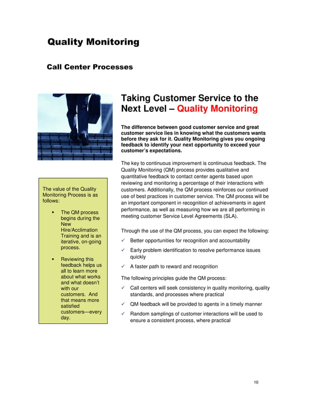 Call Center Best Pratices Overview | PDF