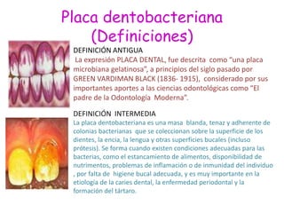 Placa dentobacteriana | PPTX
