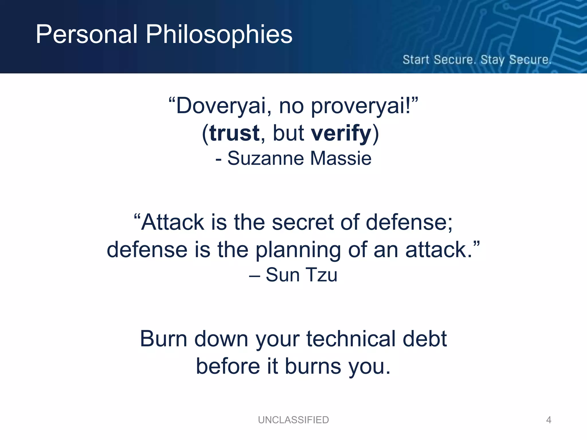 2018 OPM Cybersecurity Career Day - Protect & Defend | PPT