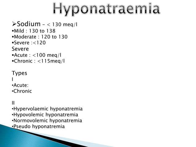 Sodium correction | PPTX